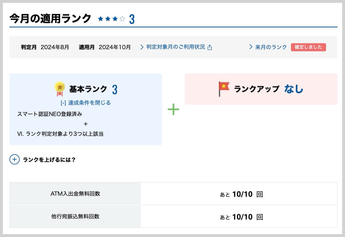 住信SBIネット銀行のスマプロランクを、かんたんにランク3まで上げる方法と条件 | ushigyunet