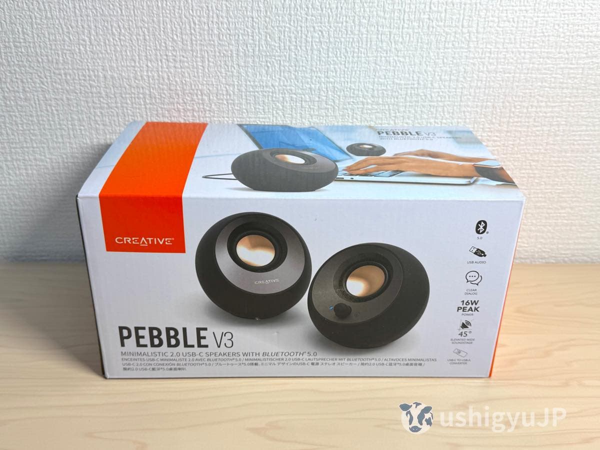 Creative Pebble V3をレビュー！USB-CとBluetooth接続に両対応、コスパ良好のPCスピーカー | ushigyunet